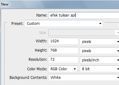 EFEK API: CARA MEMBUAT EFEK TULISAN TERBAKAR API DENGAN PHOTOSHOP ...