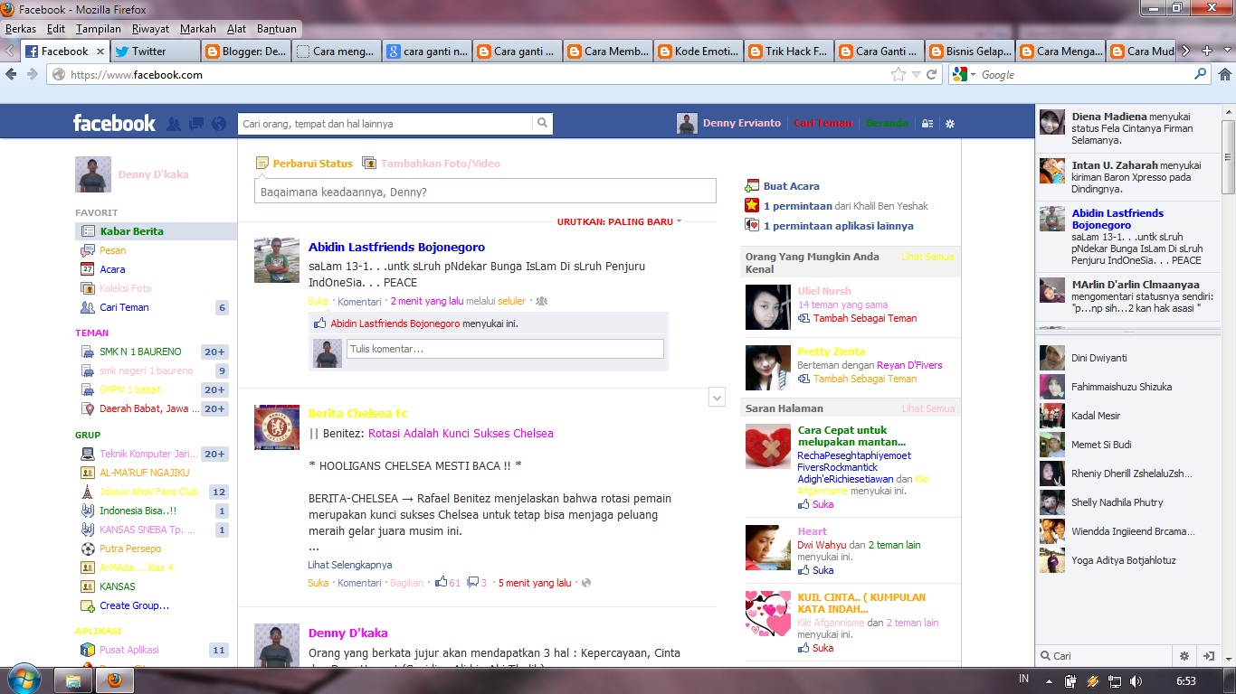 Cara memperindah tampilan facebook (fb) baru ~ Denny Duwe Blog
