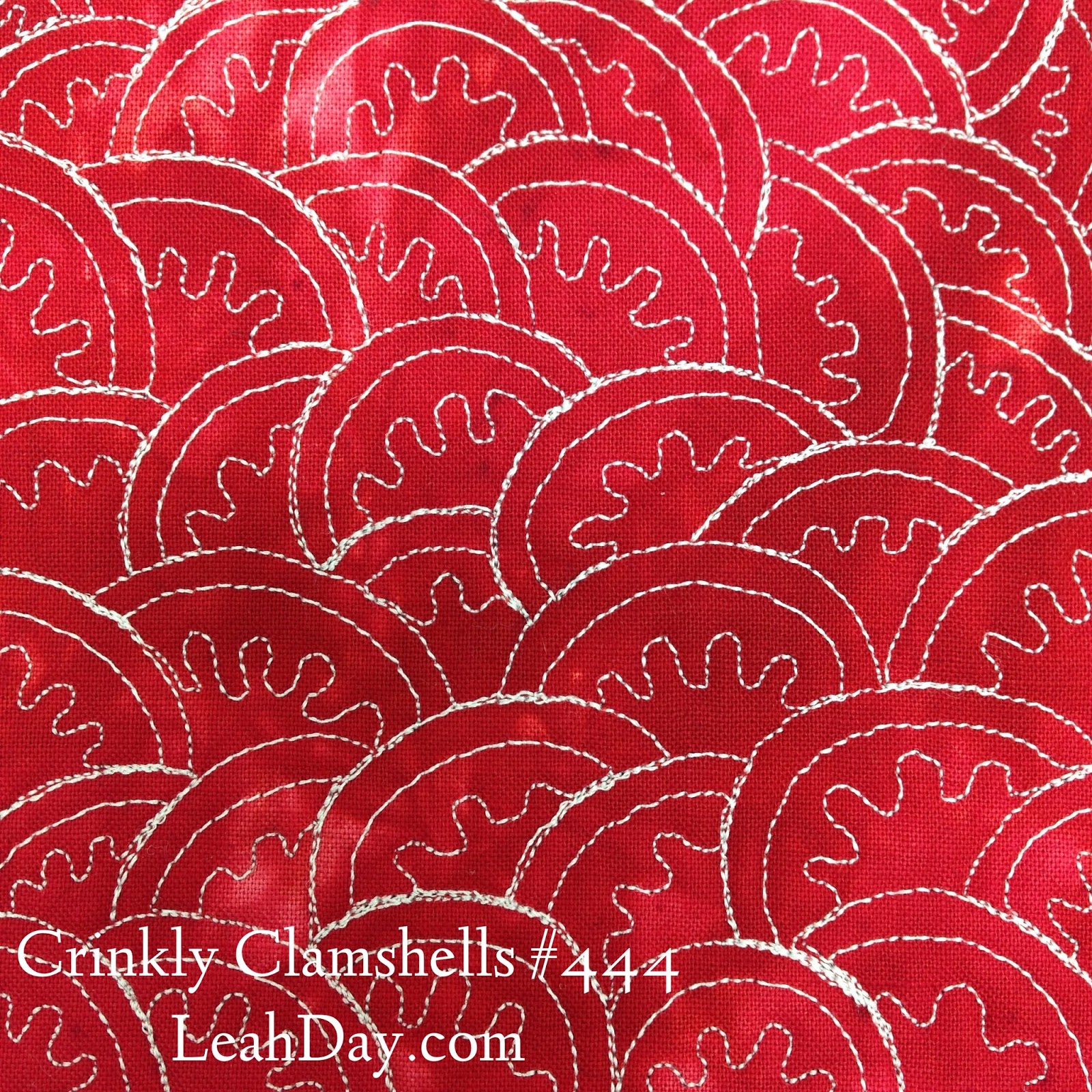 The Free Motion Quilting Project Free Motion Quilt Crinkly Clamshells The Free Motion Quilting Project Free Motion Quilt Crinkly Clamshells
