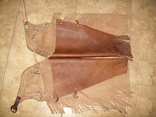 JL Horses, Cattle, and Cowboy Leather: Handmade chinks for sale!