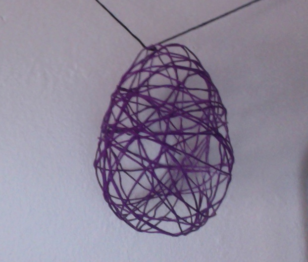 DIY Beautiful Fun Crafts: Embroidery Thread "Balloon" Decoration