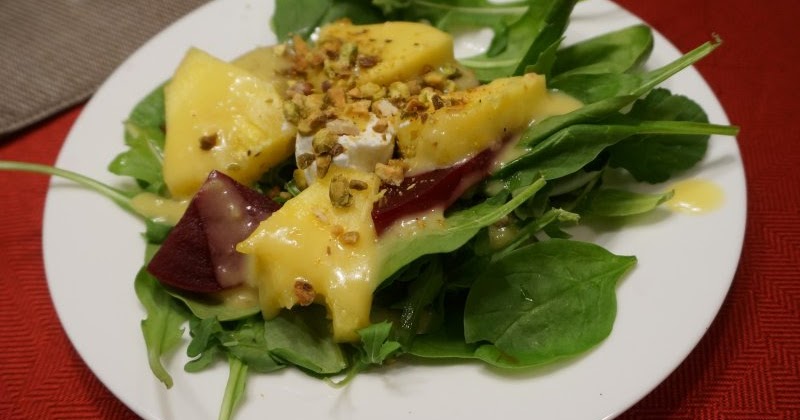 Beet and Pineapple Salad with Pistachios - swimguide
