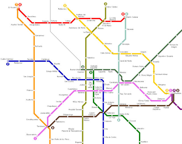 Mexico City STC Metro Maps