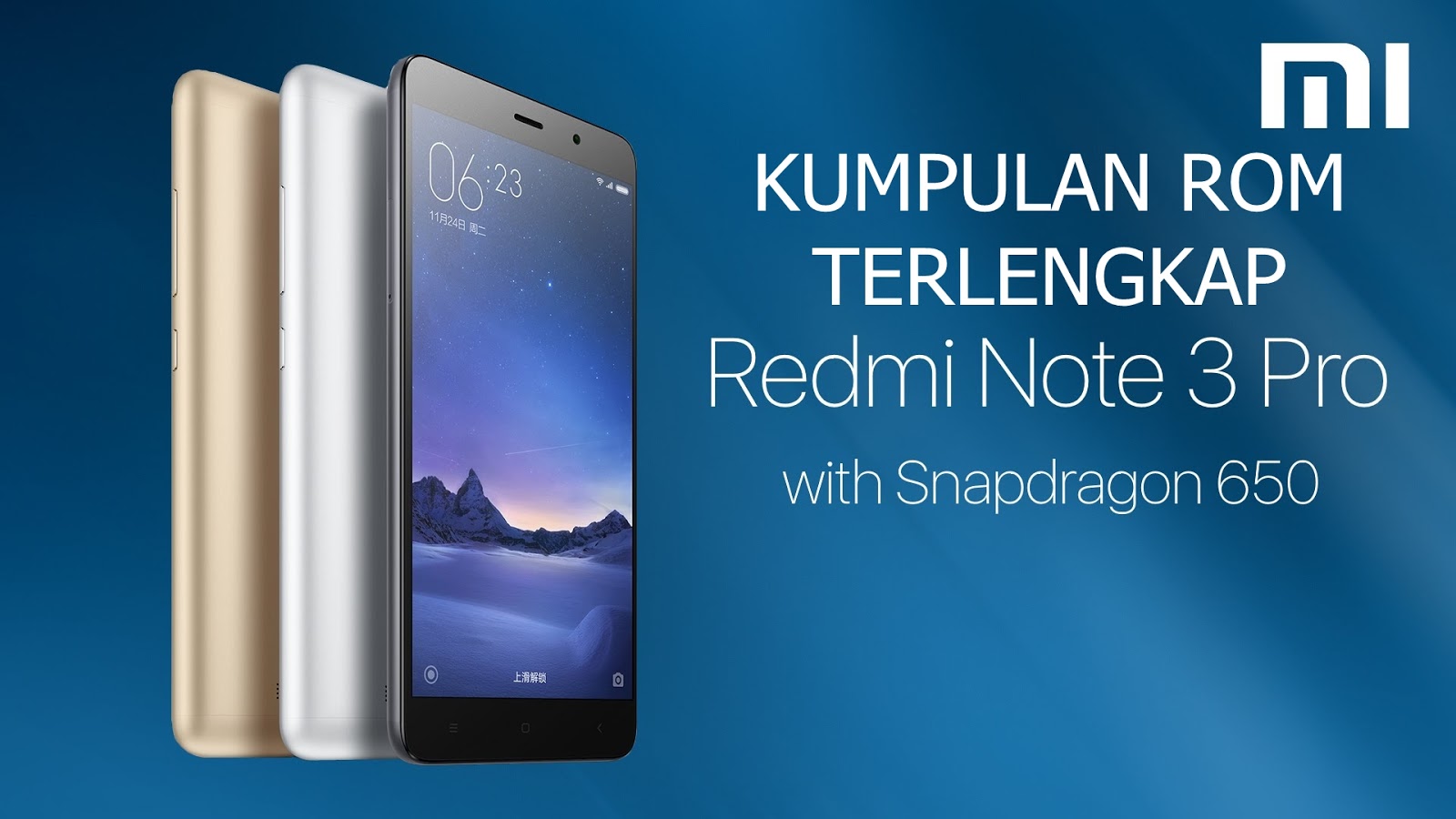Gratis Rom Xiaomi Redmi Note 3 Pro - Backstage