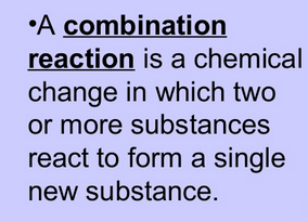 Class X Chemistry: COMBINATION REACTION