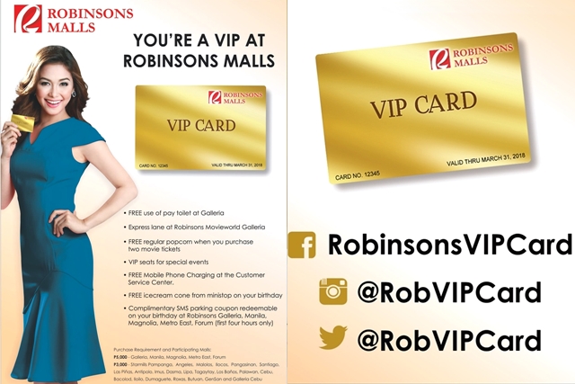 How to Get Your Own Robinsons VIP Card + Robinsons Malls Hot Summer ...