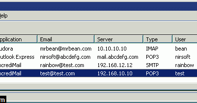 Mail PassView 1.92 免安裝中文版 - 找回信箱密碼 - 阿榮福利味 - 免費軟體下載