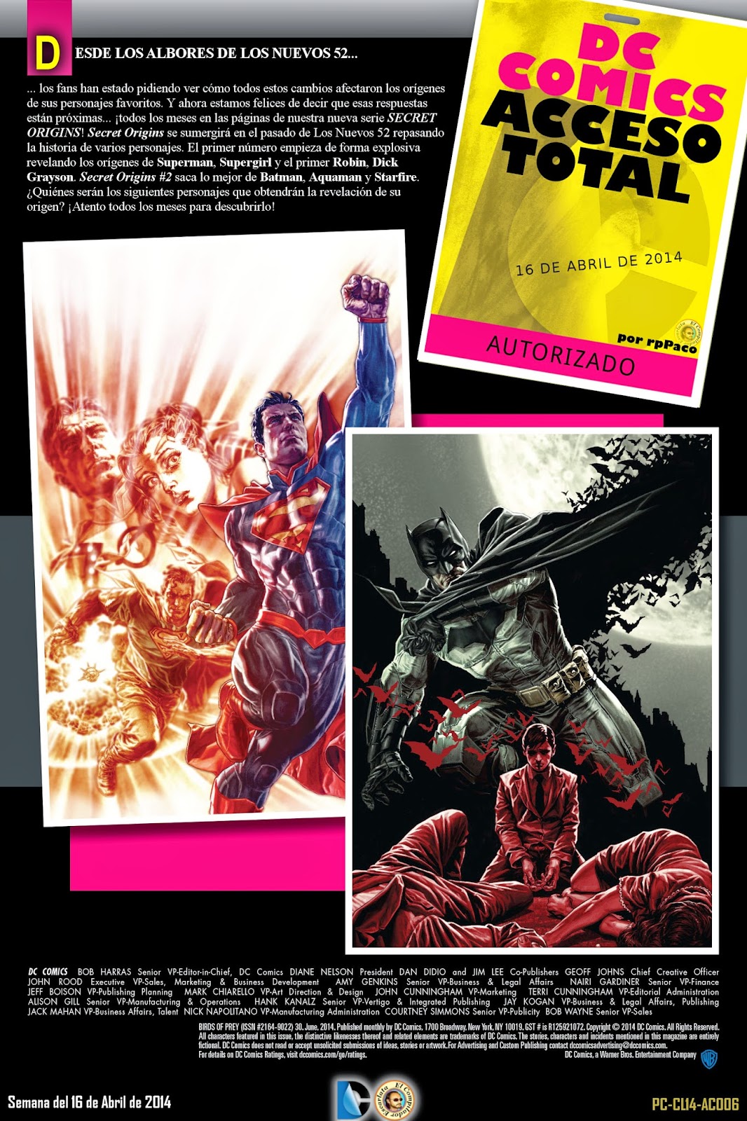 Otro blog más de cómics ... porque sí ...: DC Comics - All Access