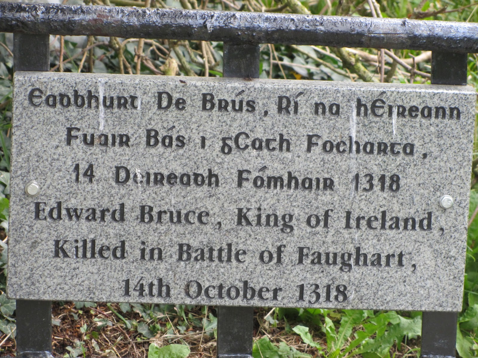 Coming Back to Ireland: Faughart- Gaelic for "The Good Art of Killing"