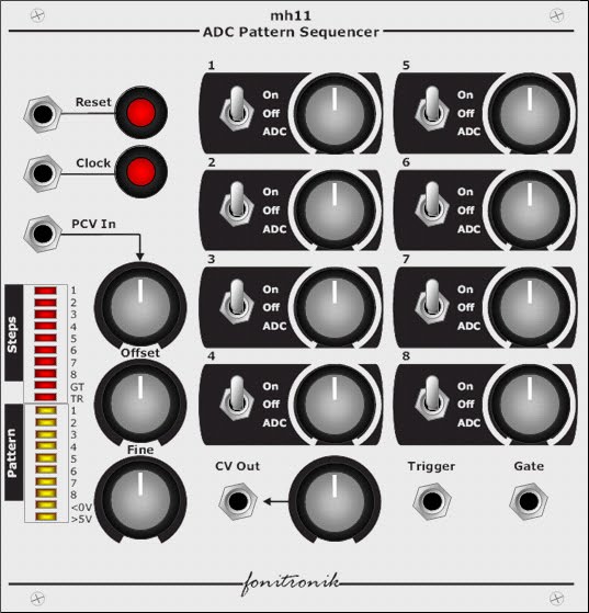 MATRIXSYNTH: Fonitronik mh-11 ADC Pattern Sequencer