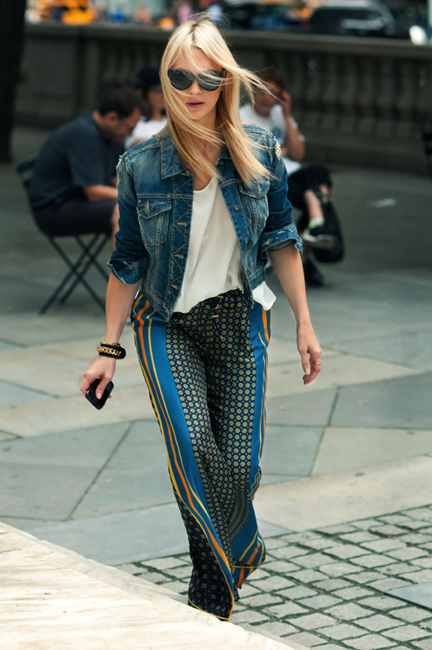 MY FASHION TRICKS: Printed silk pants!