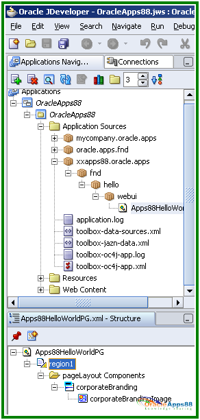 Oracle Applications: Oracle Application Framework (OAF) - Hello World Page