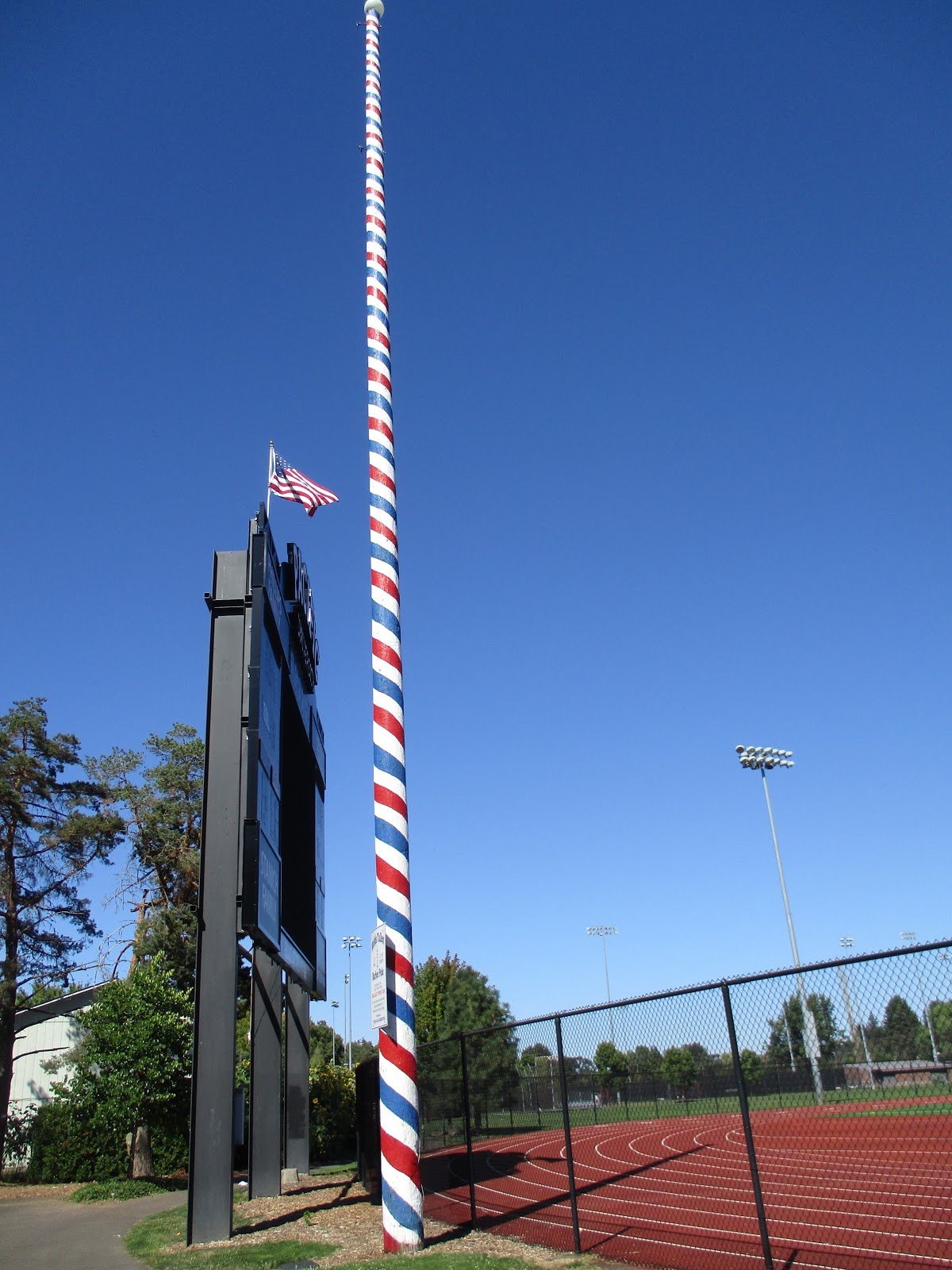 Sporktastic Travel: Forest Grove, Oregon - World's Tallest Barber Pole