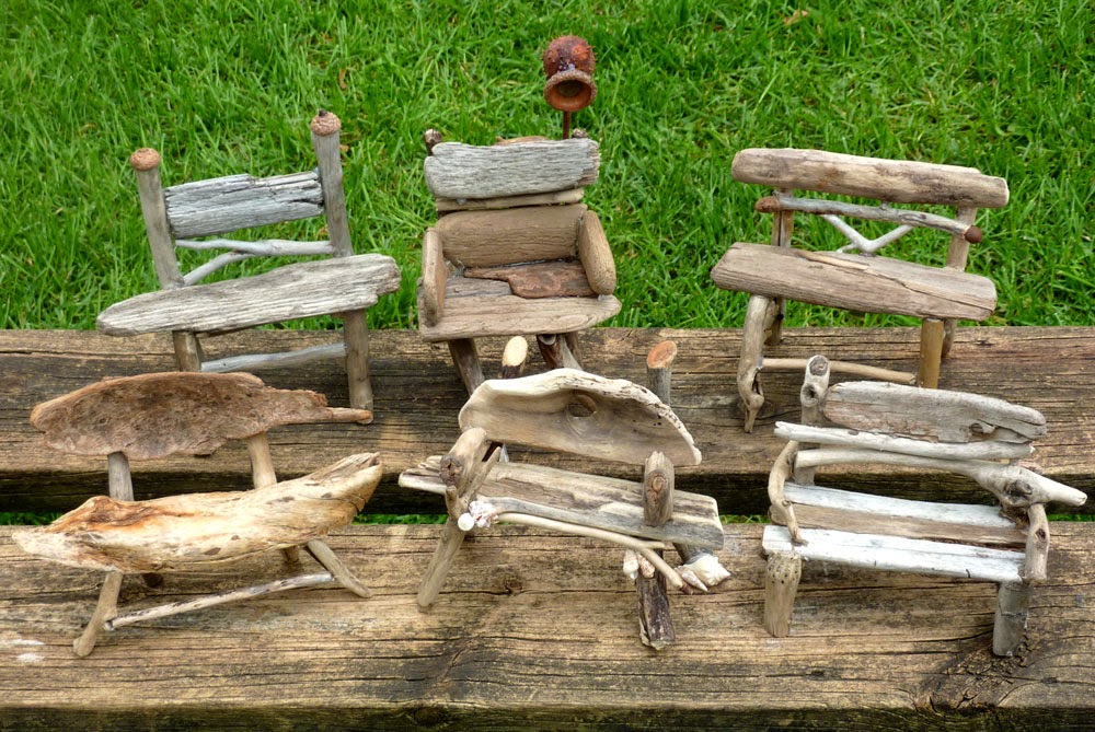 Miniature Rustic Twig Furniture by George C. Clark: 2014