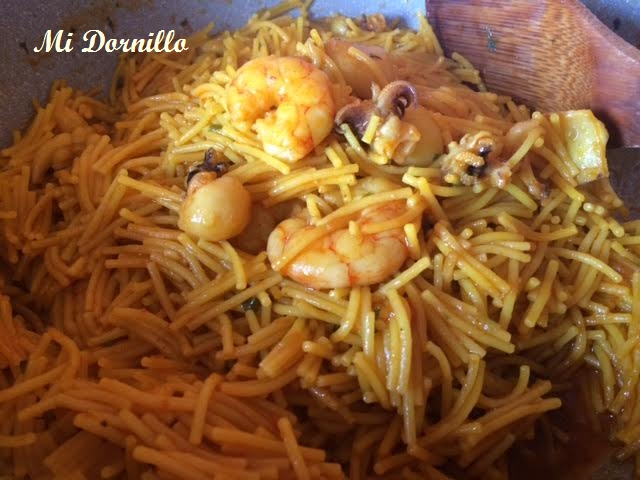 Fideos con sabor a Mar Mediterraneo. | Mi Dornillo: La cocina de Estela