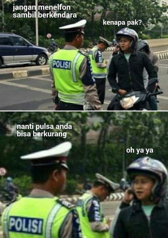 10 Meme Kocak 'Obrolan Polisi' Ini Bikin Ngakak, Absurd Abis! - Lucu.ME ...
