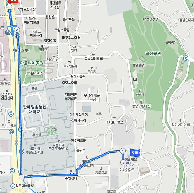 Around Hyehwa Station ~ Naksan Park (낙산공원), Ihwa Mural Village (이화 벽화마을 ...