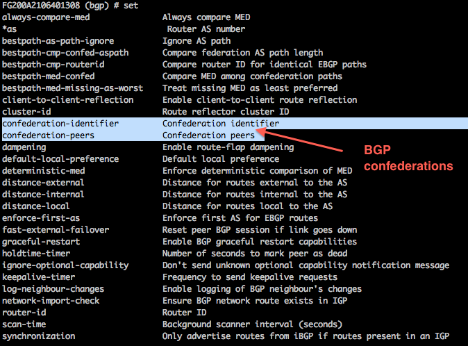 Ken Felix Security Blog: bgp confederation ( cisco with fortigates peers )