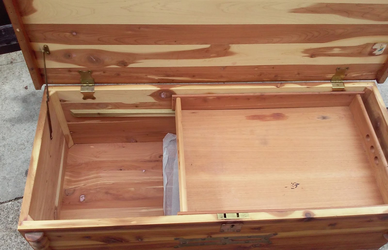 UHURU FURNITURE & COLLECTIBLES: SOLD Solid Cedar Chest - $65