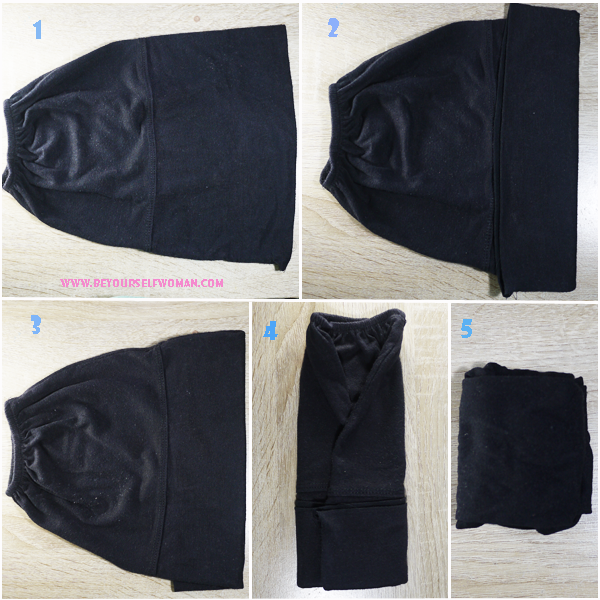 How To Fold Socks And Hijab Inner Cap