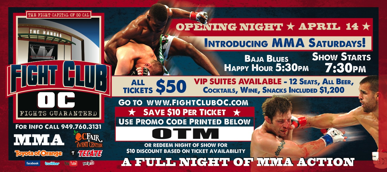 OTM Fight Shop Huntington Beach: Fight Club OC MMA Saturday - OTM ...