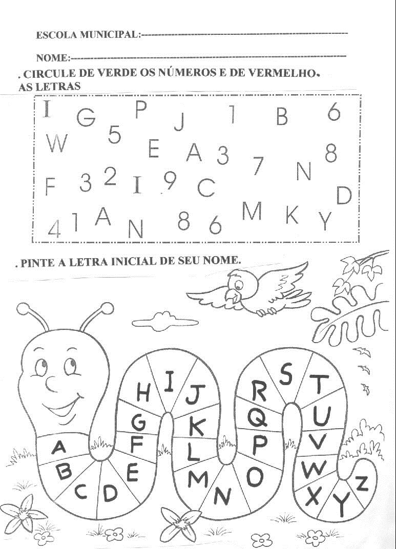 Educando com amor: Diferenciação entre números e letras