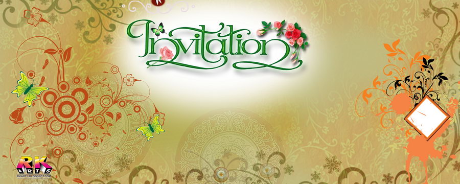 Photo Album Covering Page and Digital Background 12x30 inches - RK arts