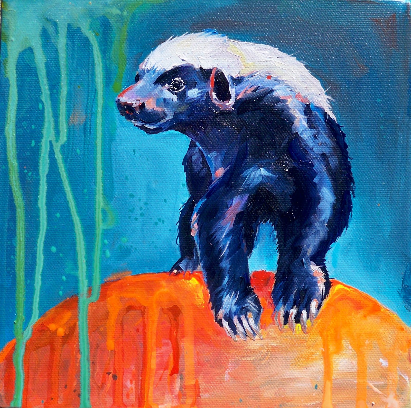 Olga Paints: CONTEMPORARY HONEY BADGER