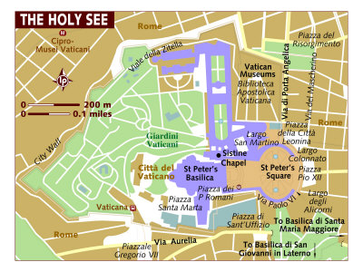 Map of Vatican