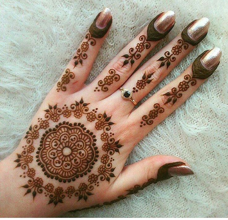 Circular Illustration UAE Mehndi Design