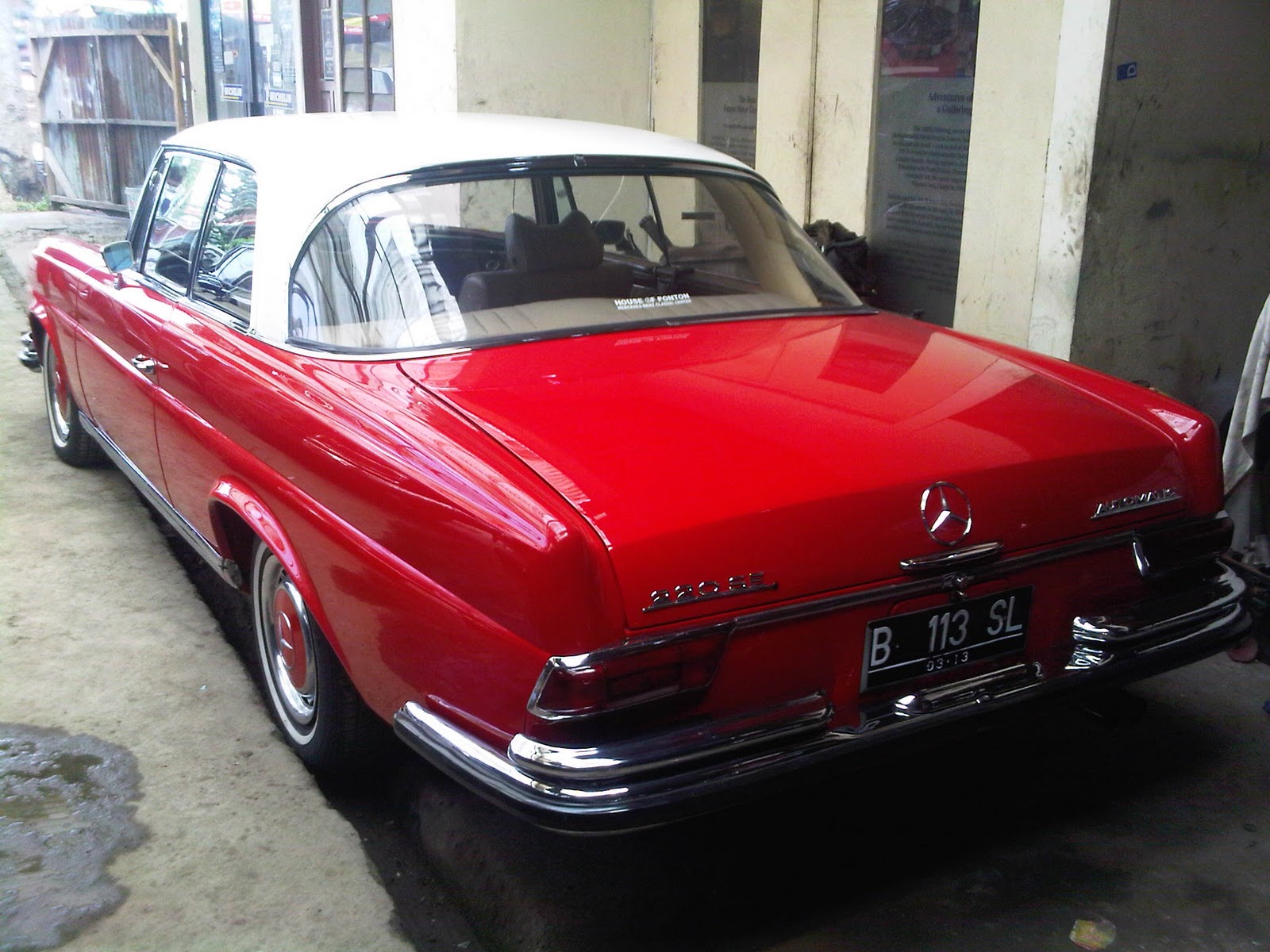 Kedai Vintage: di jual mercy 220se coupe 1963