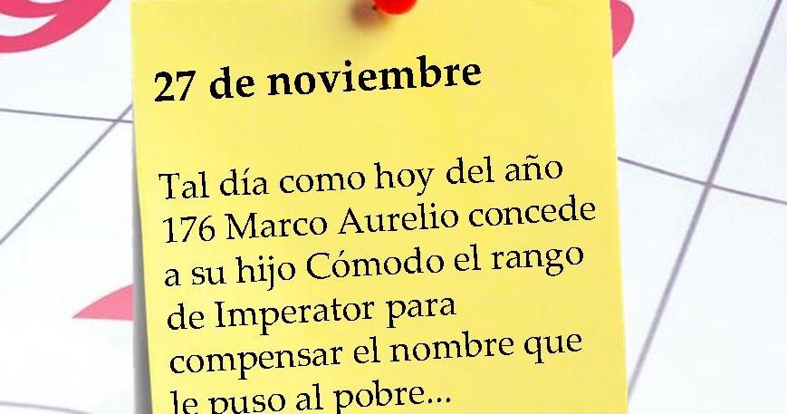 Más claro, agua: 27 de noviembre