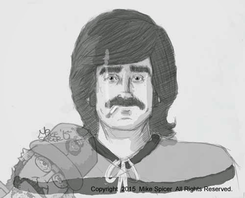 Mike Spicer Cartoonist / Caricaturist.: The Turk-Derek Sanderson