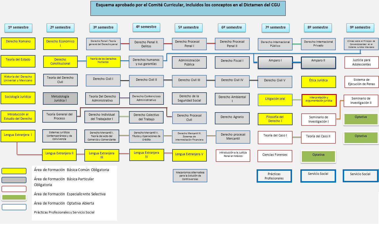 Departamento de Derecho Público: Mapa Curricular - Plan 24 Actualizado