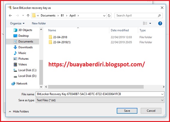 Cara mengunci Local Disk C dan D di windows 10
