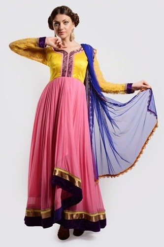 Pakistani Eid Wear Long Frocks 2014-2015 | Long Pishwas Dresses ...