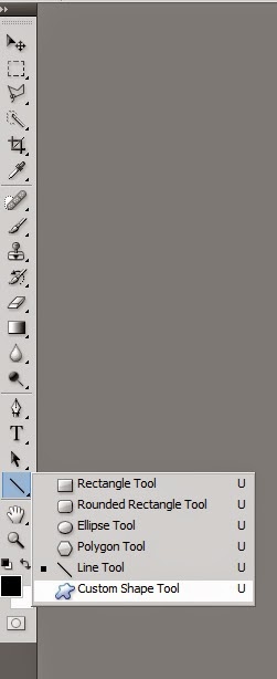 PHOTOSHOP TUTORIAL : Getting to know Custom Shape Tool (For Beginner ...