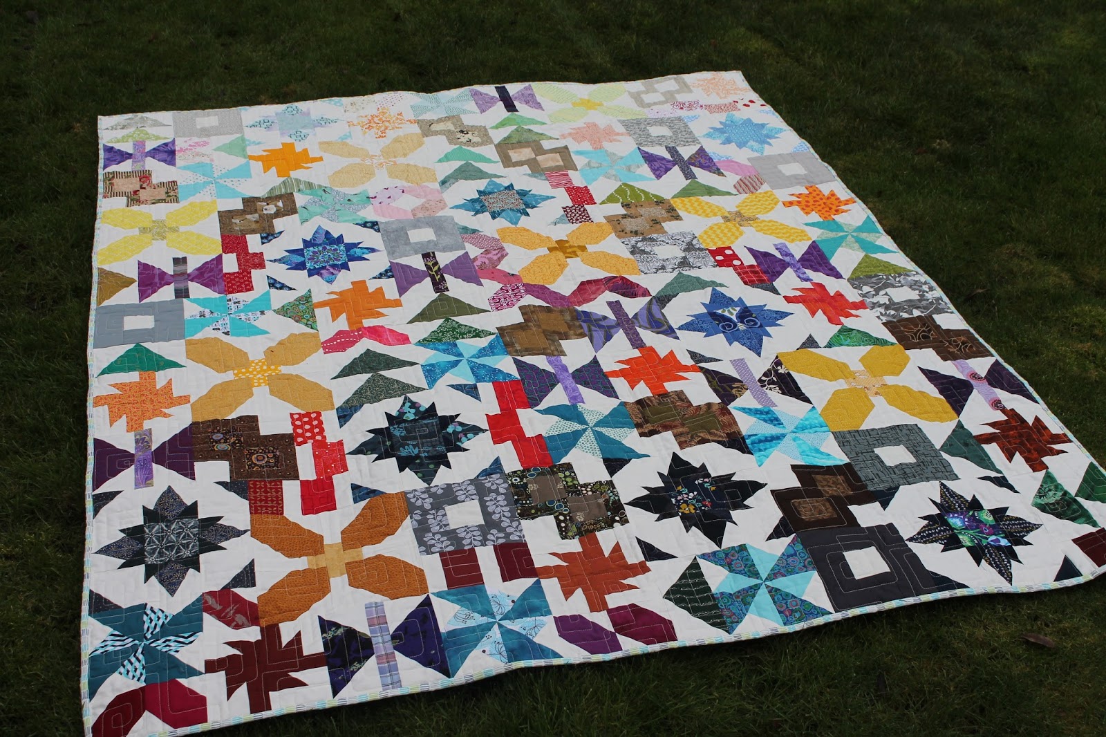 Quilting is more fun than Housework...: Rainbow Scrap Challenge Sampler