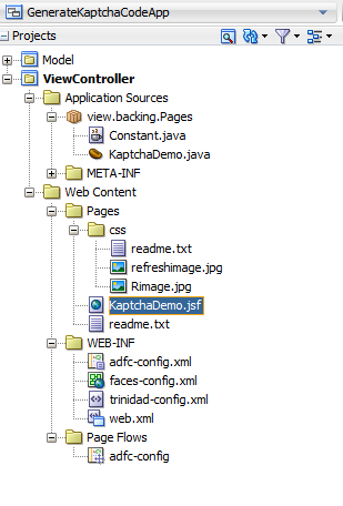 Amit's Java/Fusion Middle Ware/Cloud Blog: Generate Kaptcha Code in Oracle ADF 12c