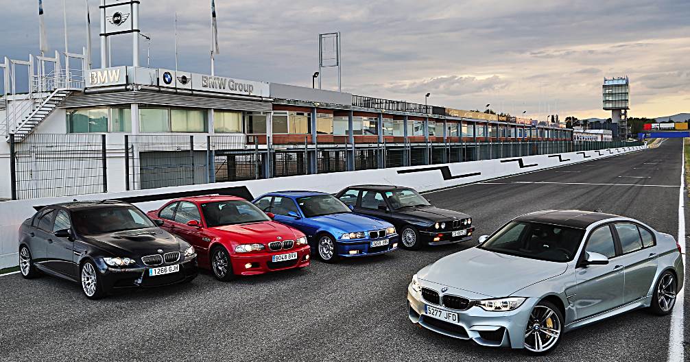 All generations BMW M3 get together for a photoshoot - Types cars