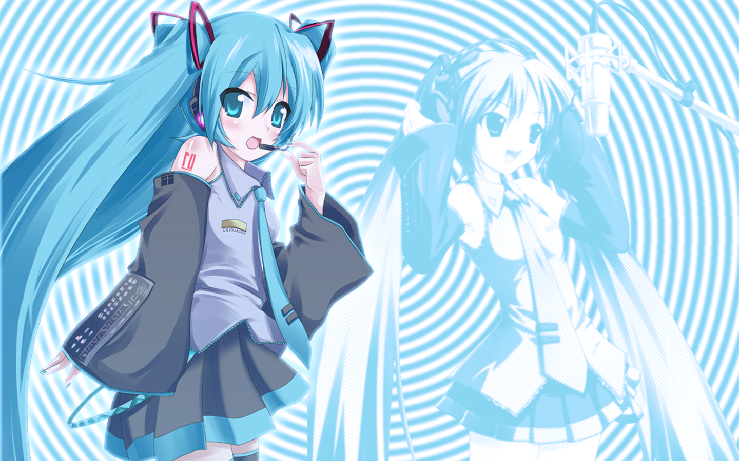 Hatsune Miku Anime Girl Blue HD Wallpaper