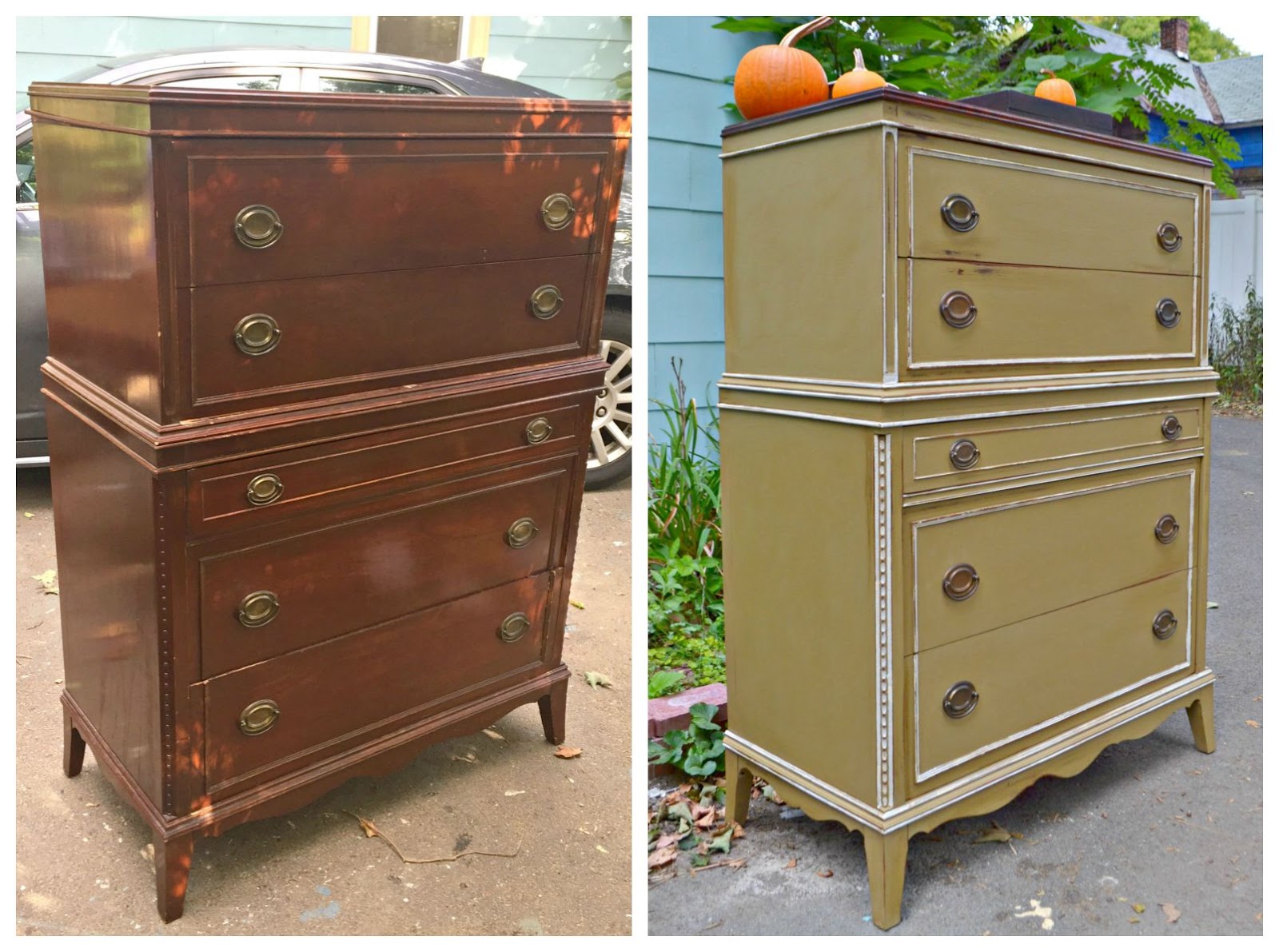 Heir and Space: An Antique Mahogany Tall Chest in Deep Tan