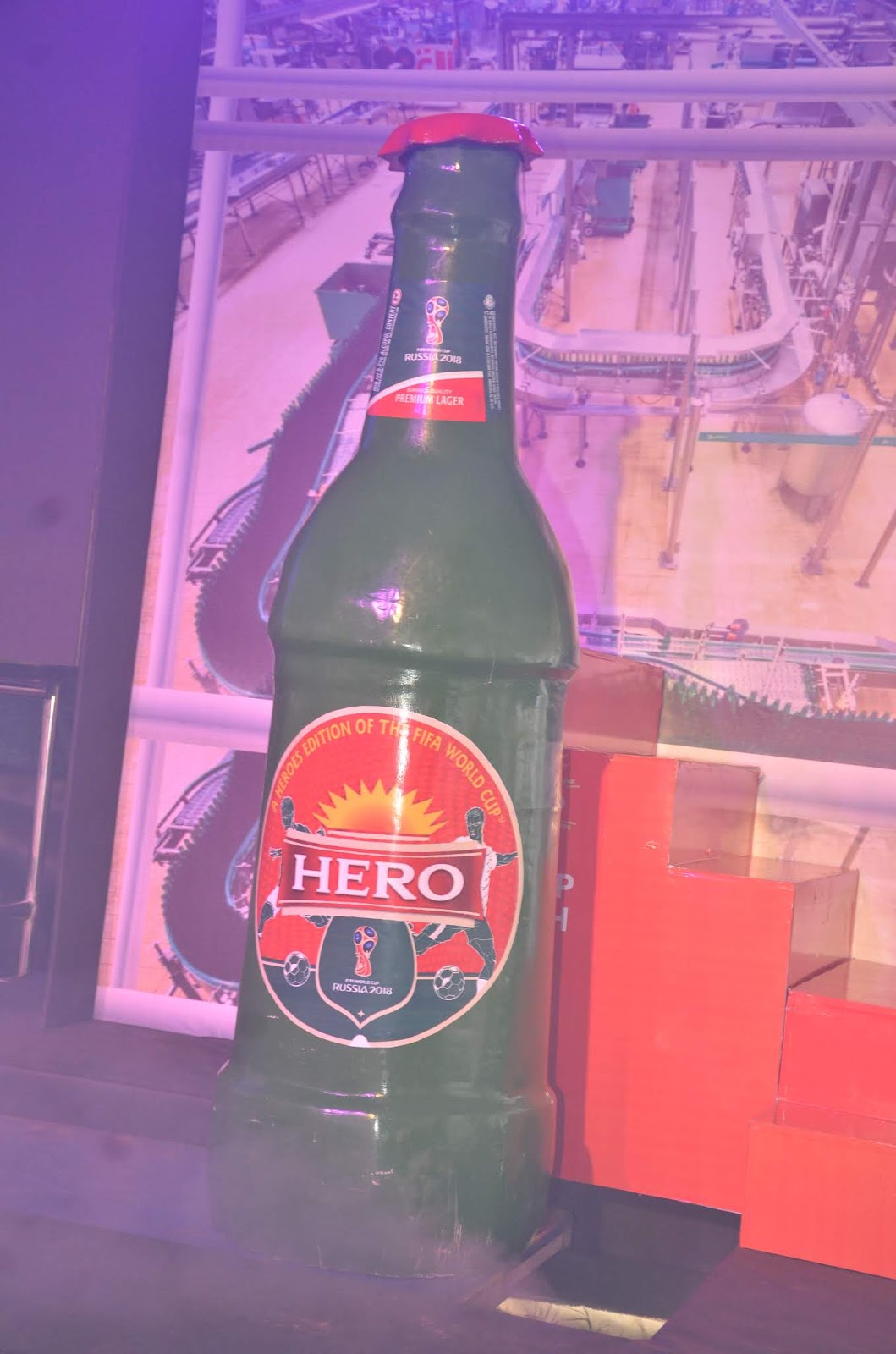 Hero lager beer wears a new cork as it is knighted