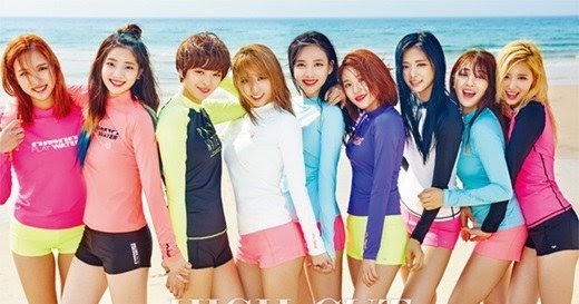 Twice show off their beach looks for 'High Cut'