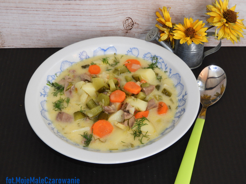 Zupa ogórkowa z cynadrami - Moje Małe Czarowanie - Dorota Owczarek-Osowski