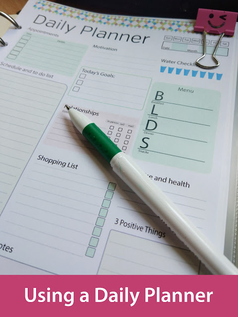 Using a Daily Planner