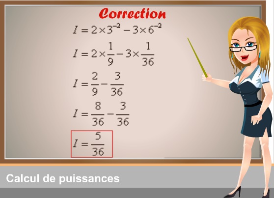 QCM-CONCOURS-GRATUITS: 17 correction maths. Calcul fractionnaire puissances QCM-CONCOURS-GRATUITS: 17 correction maths. Calcul fractionnaire puissances