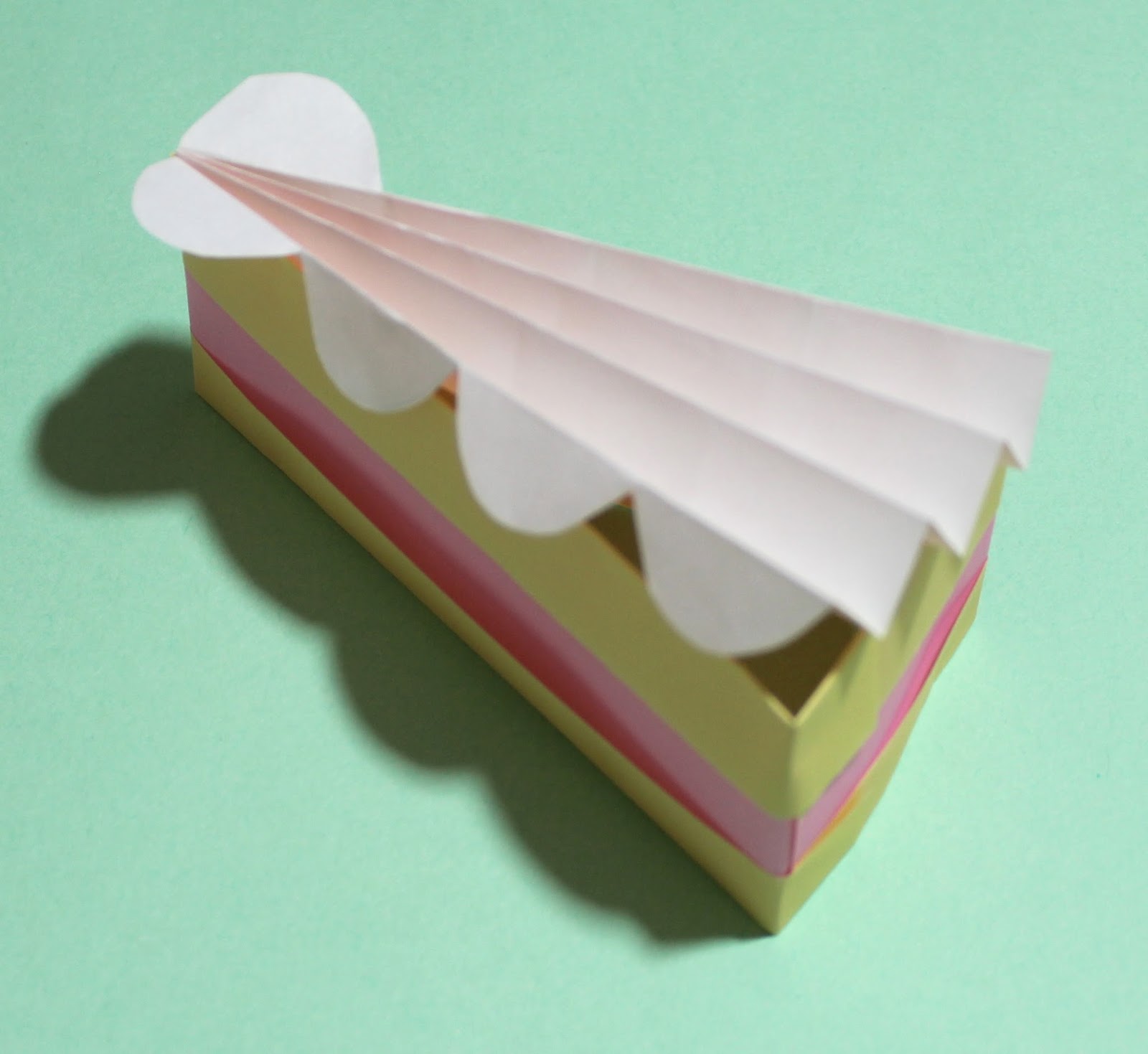 Origami: Slice of Cake Instructions