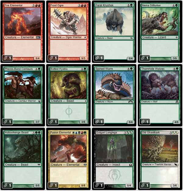 Magic the Gathering Adventures: Vanilla Creatures