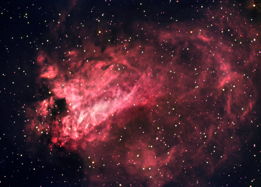 M17 ou NGC 6618 - Nebulosa Ômega